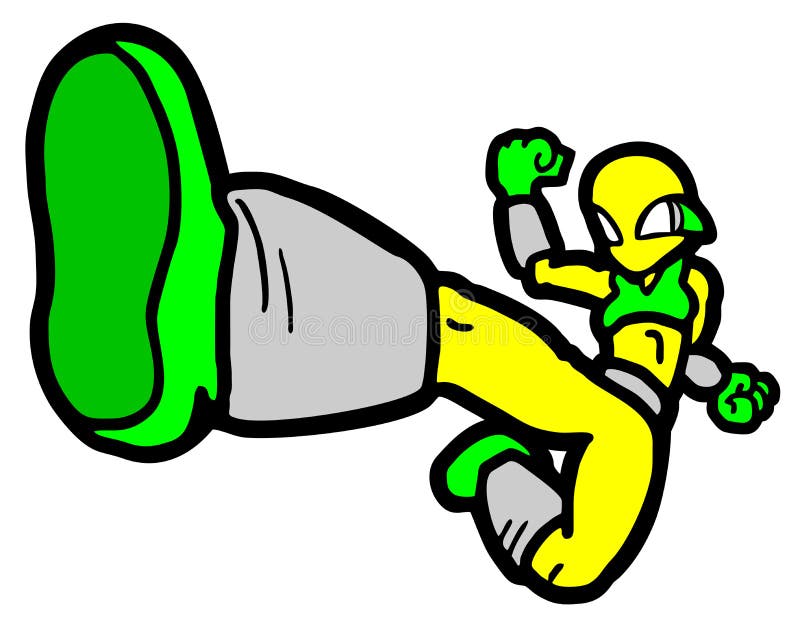 Kick Comic Sticker Stock Illustrations – 162 Kick Comic Sticker Stock ...