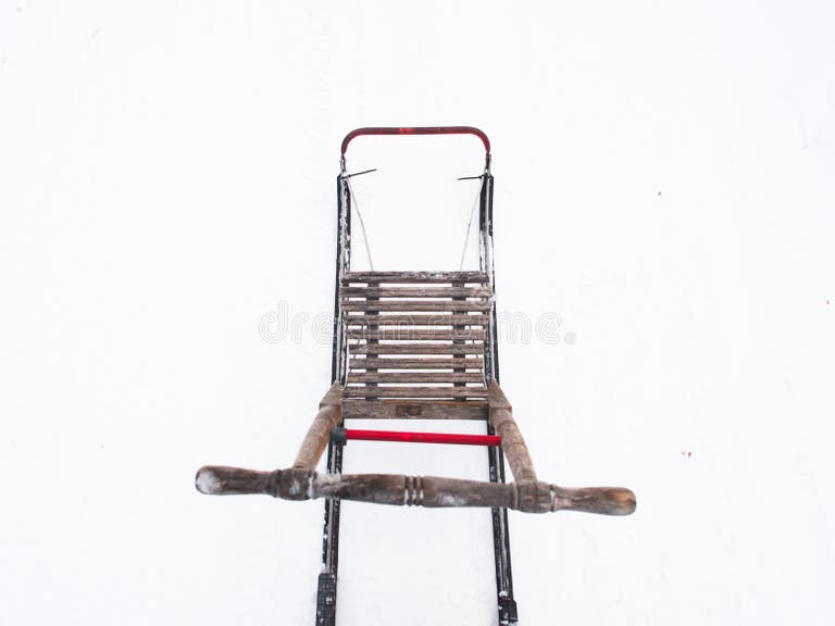 Kick sled stock image. Image of season, winter, sled - 367476267