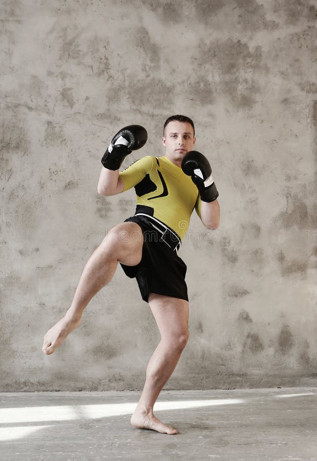 Kickboxer stock photo. Image of body, male, healthy, fighting - 69342626