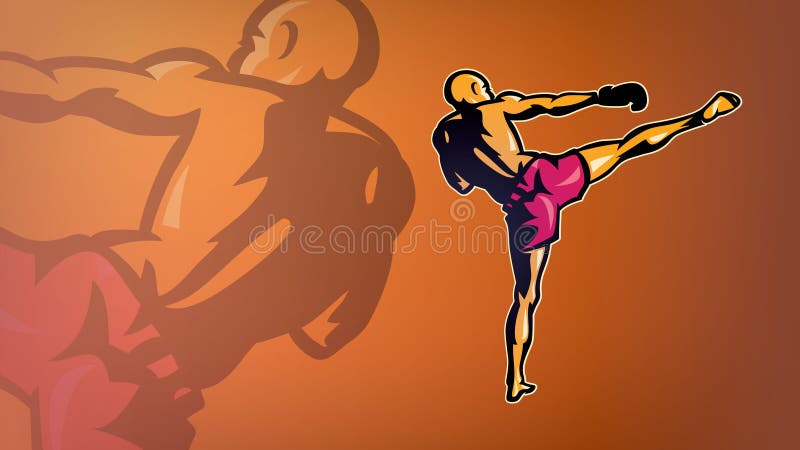 Kickboxer Pose Stock Illustrations – 156 Kickboxer Pose Stock ...