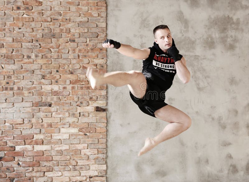 Kickboxer stock photo. Image of body, male, healthy, fighting - 69342626