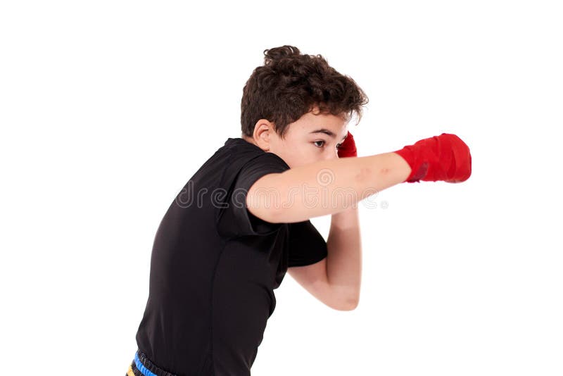 Young Teen Boy Kickboxer Stock Photos - Free & Royalty-Free Stock ...