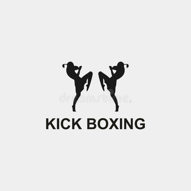 Kickboxing logo template stock illustration. Illustration of fight ...