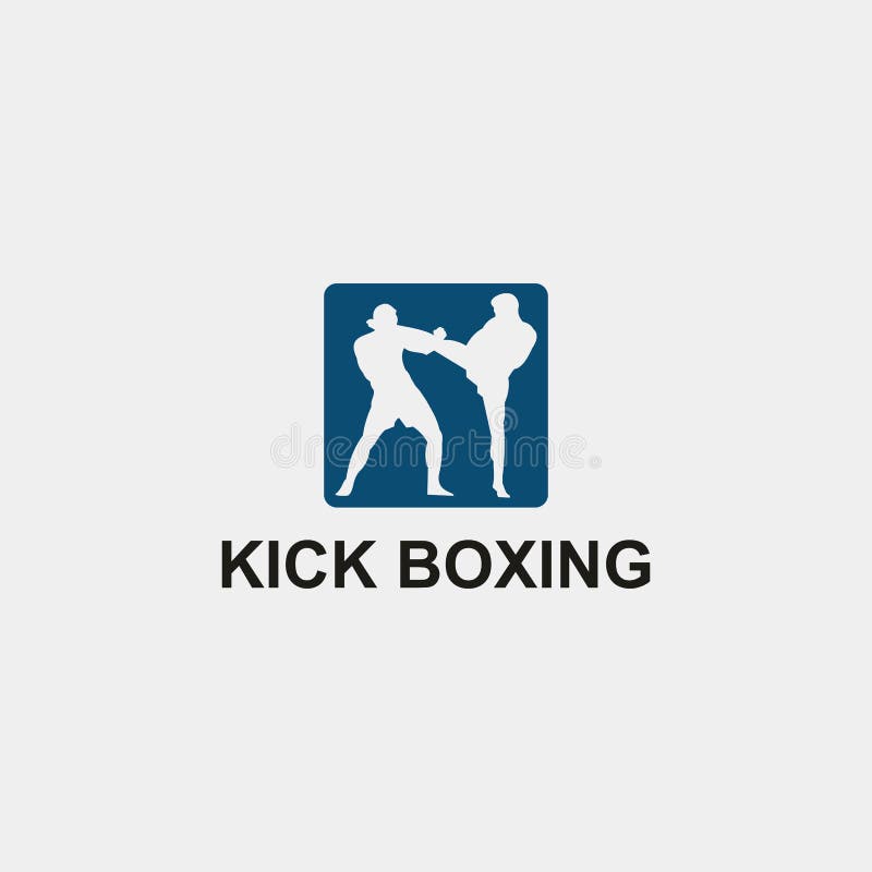 Kickboxing logo template stock illustration. Illustration of design ...