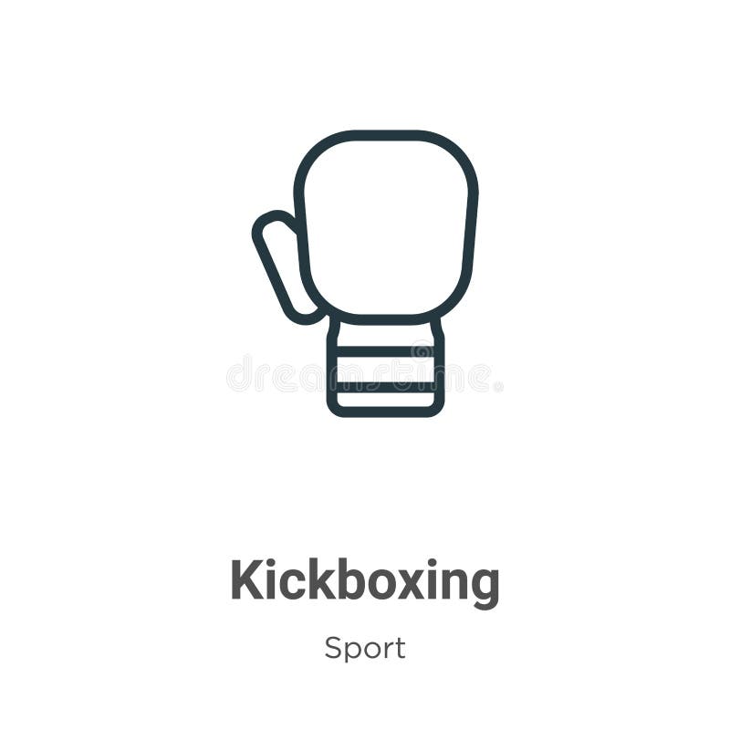 Black Kickboxing Isolated Vector Icon. Simple Element Illustration From ...