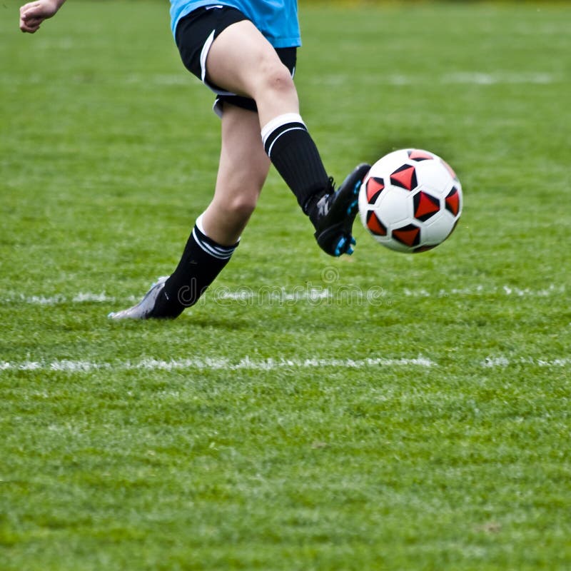 Kicking Soccer Ball stock image. Image of kicking, move - 5014867