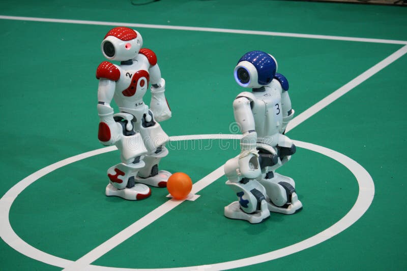 Kickoff at Robocup 2009 editorial stock image. Image of kick - 10013594