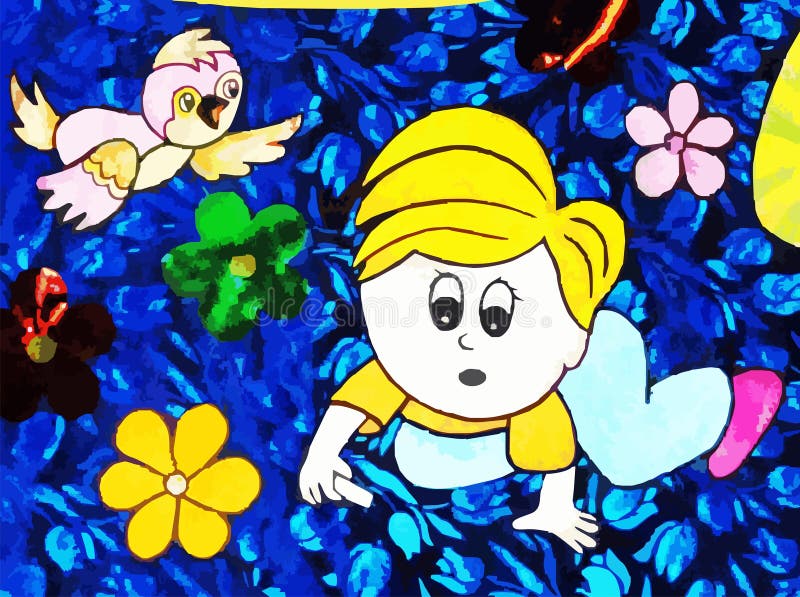 Cool kid is back at school stock vector. Illustration of connection ...