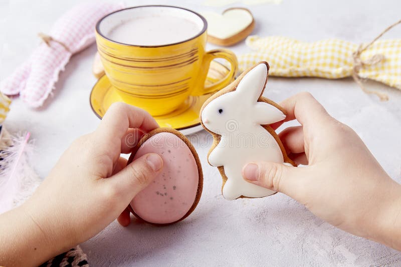 Kid Approved Cookies. Easter Vibes for Kids Stock Photo - Image of ...