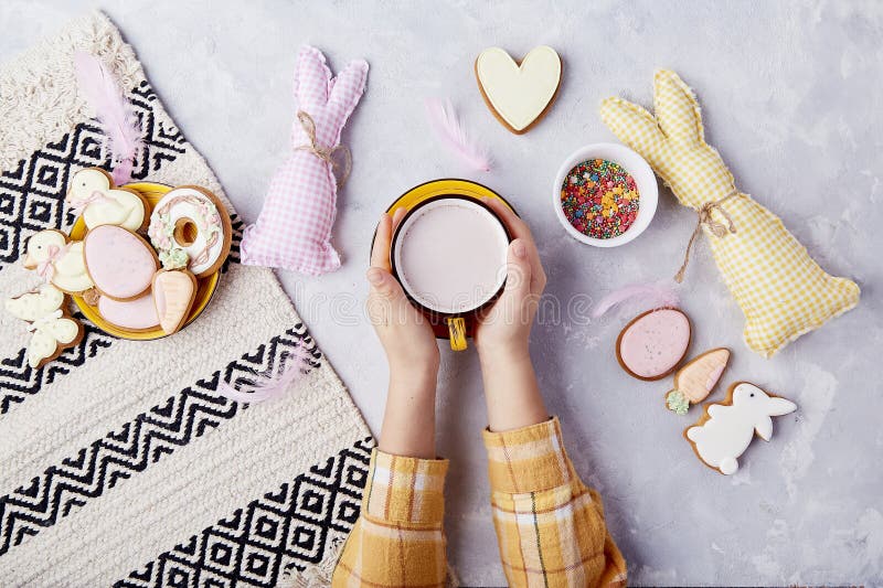 Kid Approved Cookies. Easter Vibes for Kids Stock Image - Image of ...