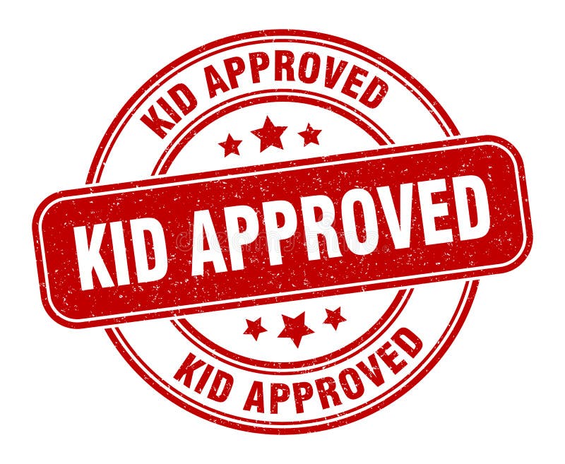 Kid Approved Stamp. Kid Approved Label. Round Grunge Sign Stock Vector ...