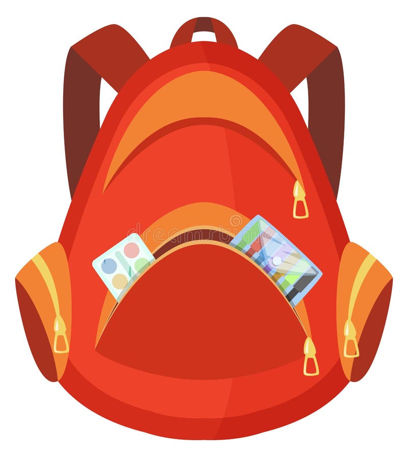 Red School Bag Stock Illustrations – 3,568 Red School Bag Stock ...