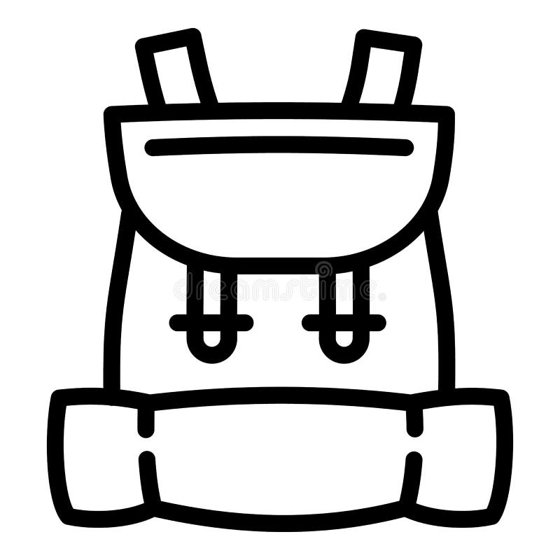 Kid Backpack Icon, Outline Style Stock Vector - Illustration of ... Kid Backpack Icon, Outline Style Stock Vector - Illustration of ...