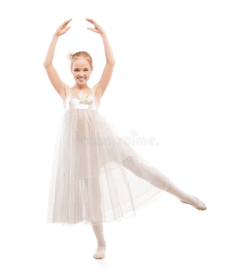 Kid ballet dancer stock photo. Image of leisure, long - 19588844