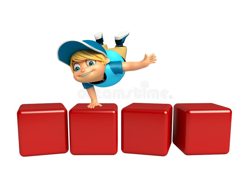 Kid boy with Level stock illustration. Illustration of character - 77496806