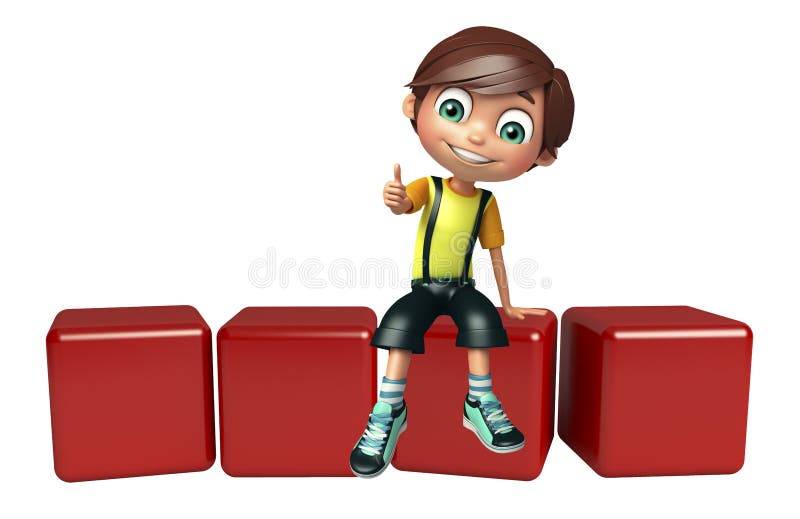 Kid boy with level stock illustration. Illustration of level - 77574076