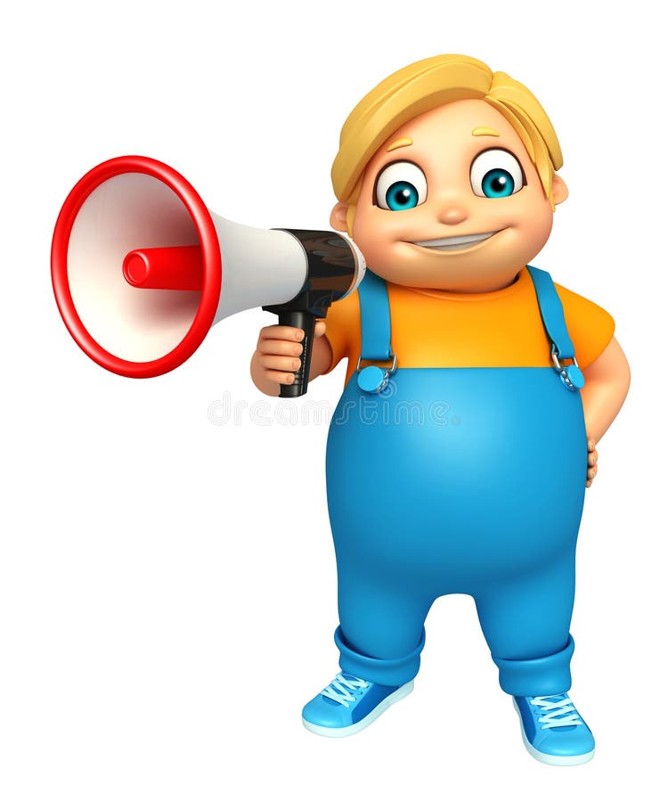 Kid Boy Loud Speaker Stock Illustrations – 66 Kid Boy Loud Speaker ...