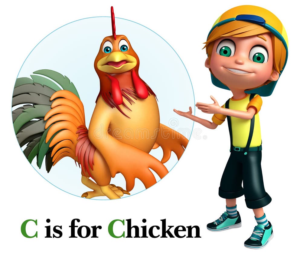 Kid Boy Pointing Chicken Stock Illustrations – 5 Kid Boy Pointing ...