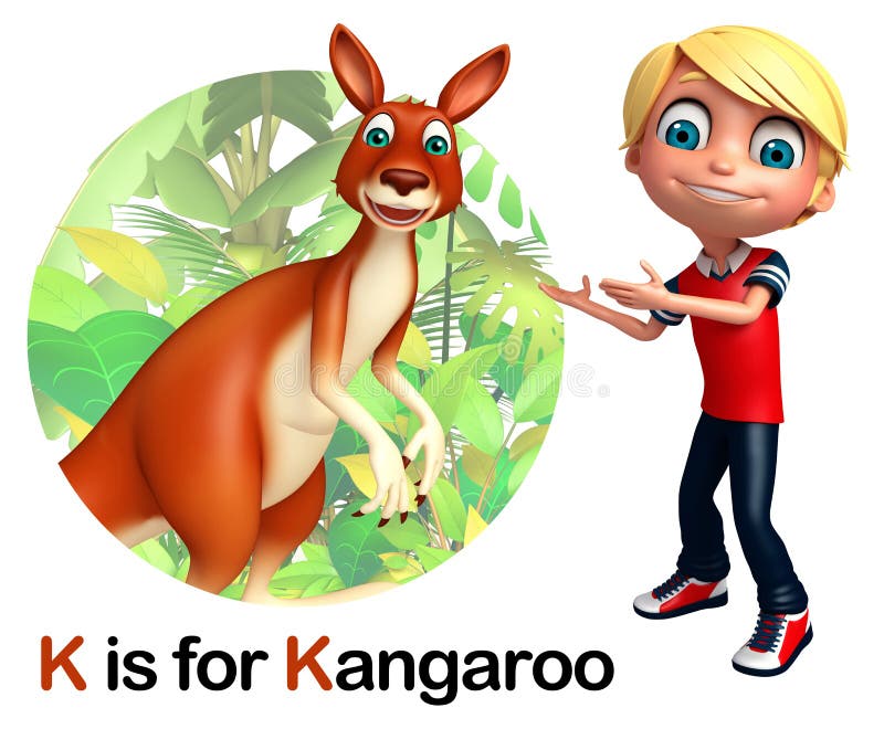 Kid Boy Pointing Kangaroo Stock Illustrations – 4 Kid Boy Pointing ...