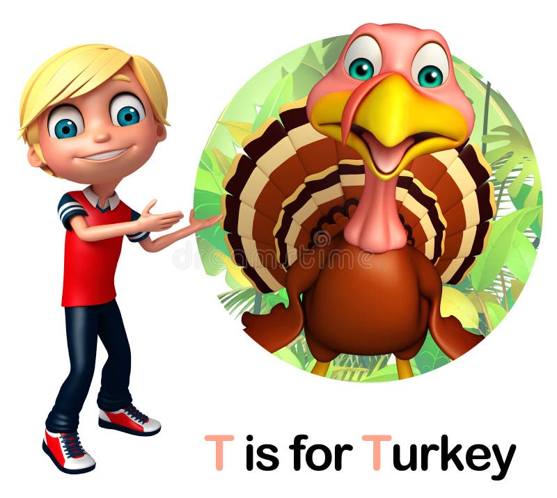Kid Boy Pointing Turkey Stock Illustrations – 5 Kid Boy Pointing Turkey ...