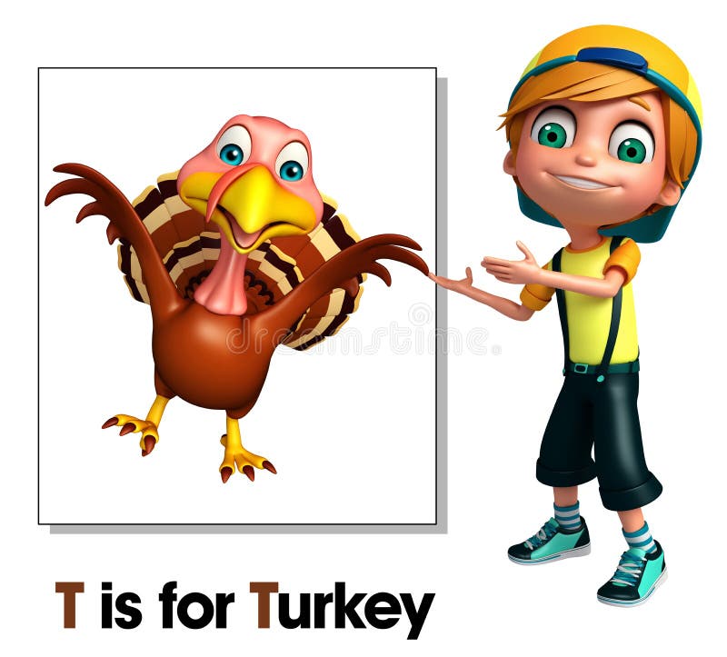 Kid Boy Pointing Turkey Stock Illustrations – 5 Kid Boy Pointing Turkey ...