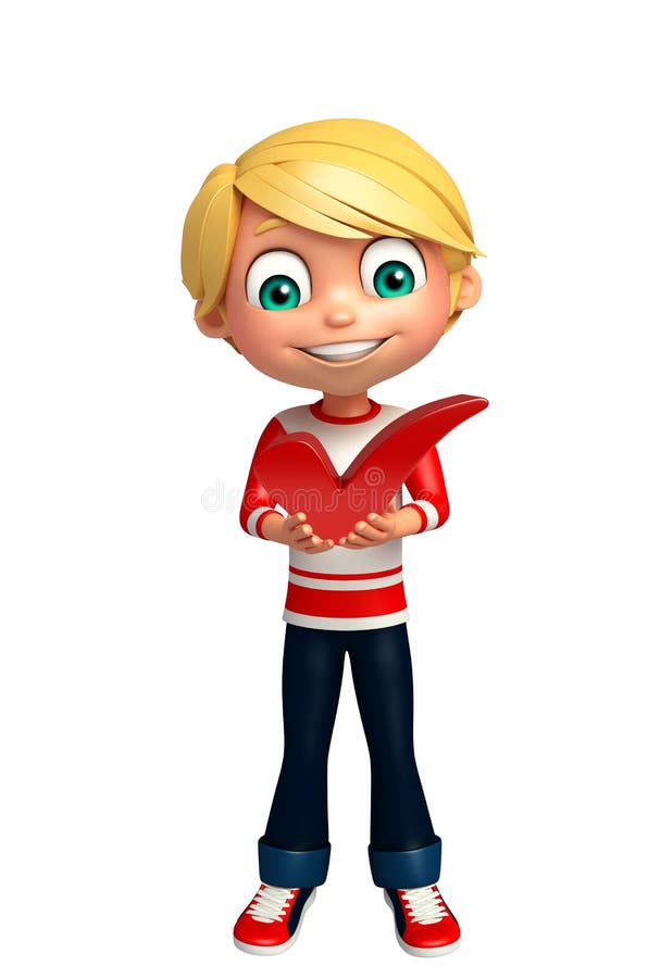 Kid boy with right sign stock illustration. Illustration of study ...