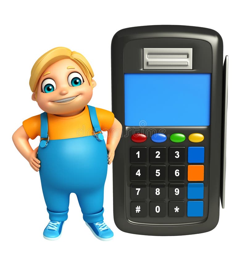 Kid boy with Swap Machine stock illustration. Illustration of swap ...