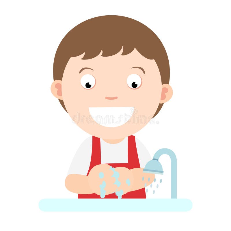Kid Washing Head Stock Illustrations – 134 Kid Washing Head Stock ...