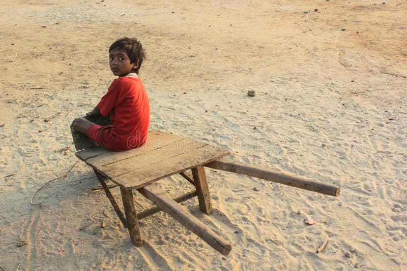 Kid at Brick Manufacturing Site. Editorial Photo - Image of smiling ...