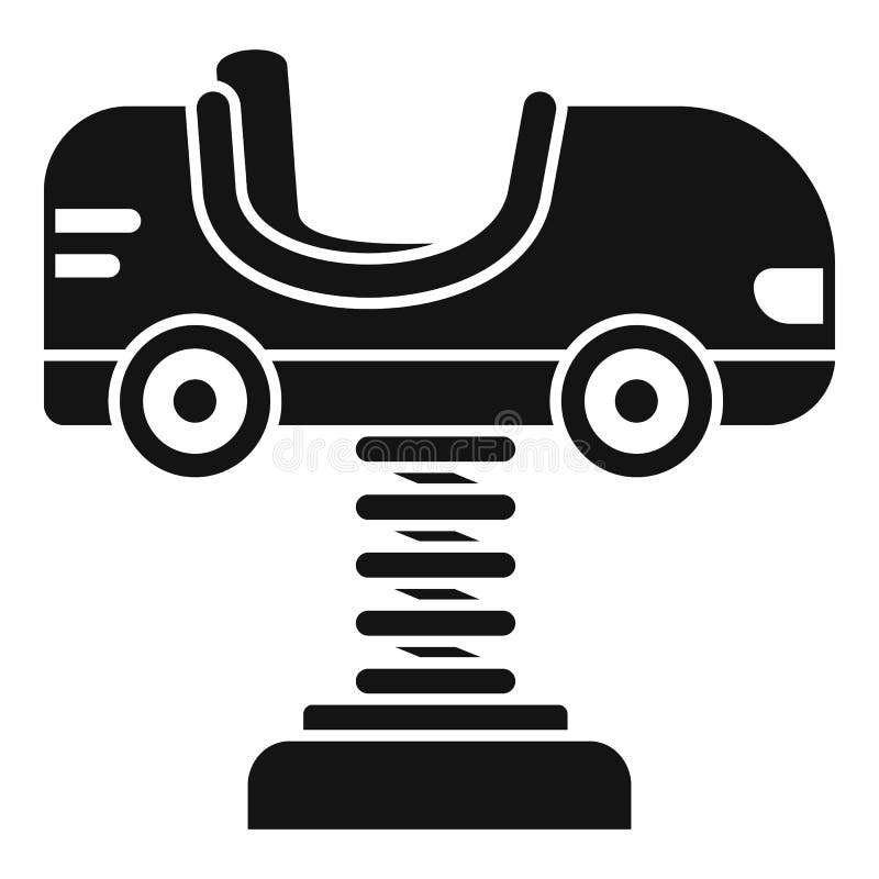 Kid Car Spring Icon, Simple Style Stock Vector - Illustration of ...