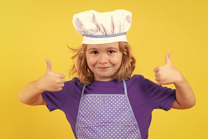 Kid Boy Chef Cook with Cooking Pan. Kid Chef Cook, Studio Portrait ...