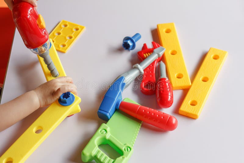 Kid Child Boy Playing with Toys Stock Photo - Image of childhood, hand ...