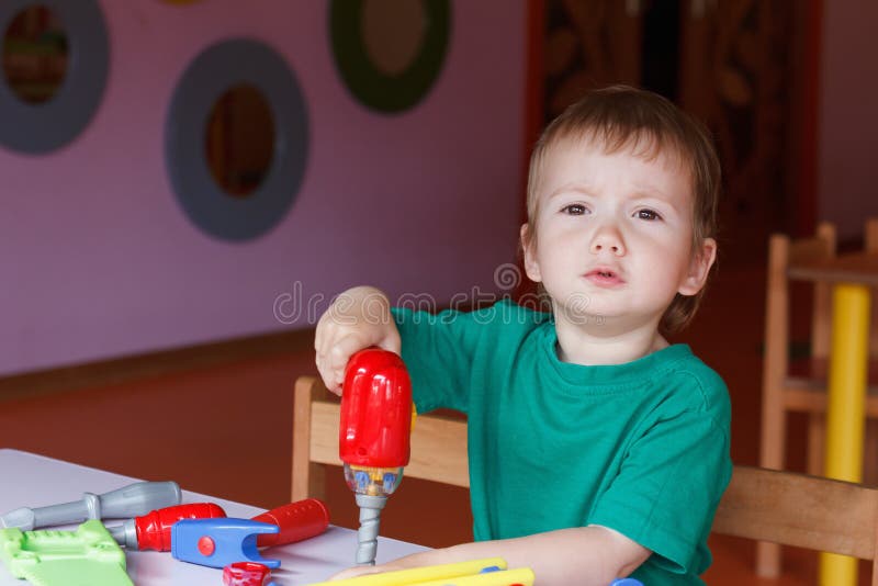 Kid Child Boy Playing with Toys Stock Photo - Image of adorable, home ...
