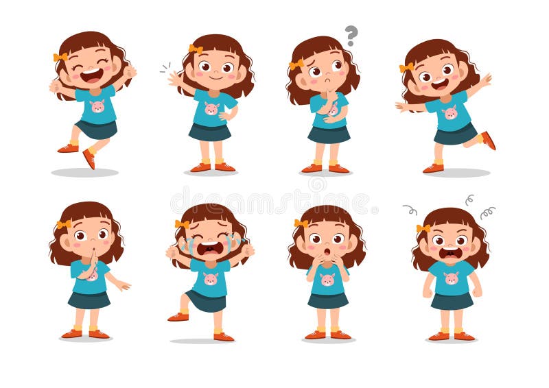 Student Expression Set Stock Illustrations – 6,941 Student Expression ...