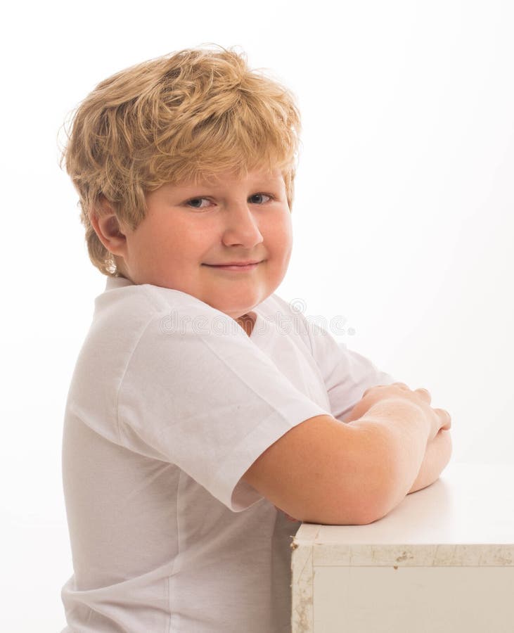 Kid Child Studio Boy Angry Portrait on White Stock Image - Image of ...