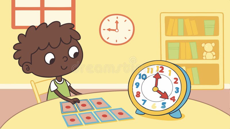 Kid Clock Face Activity, Classroom Learn Time, Educational Play, Skill ...