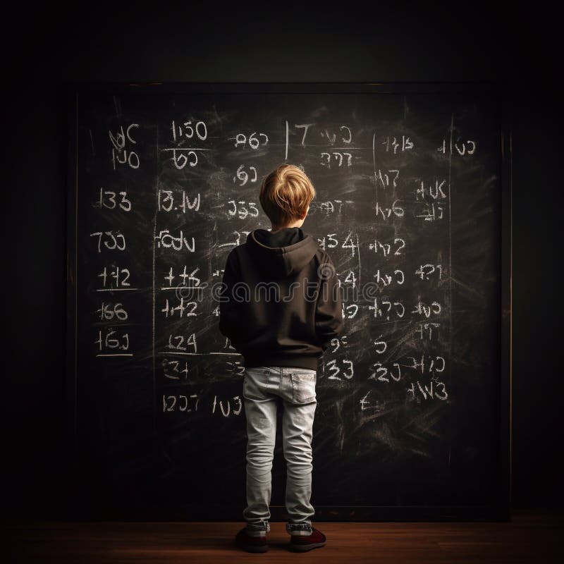 Kid are Confusing To Solve Math AI Generated Stock Illustration ...