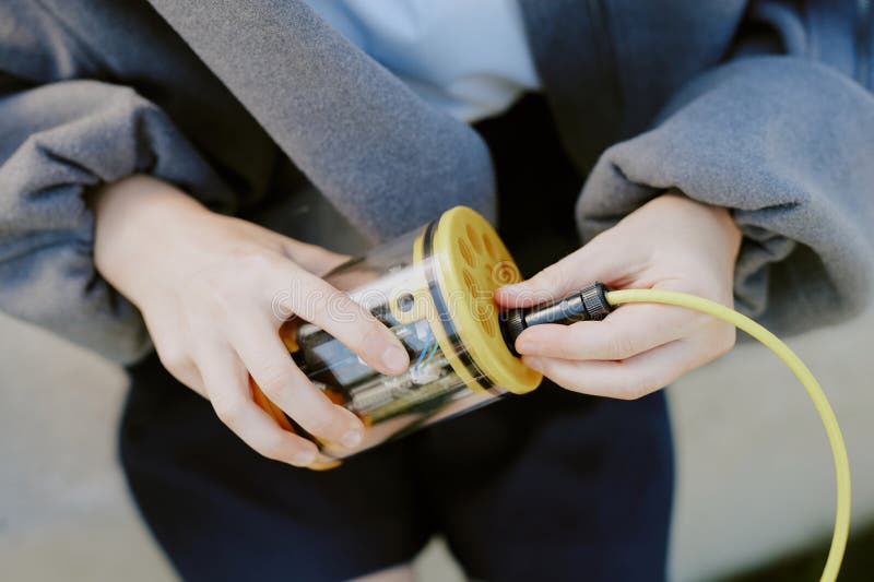 Kid Connecting Wire stock image. Image of robot, wire - 342929159