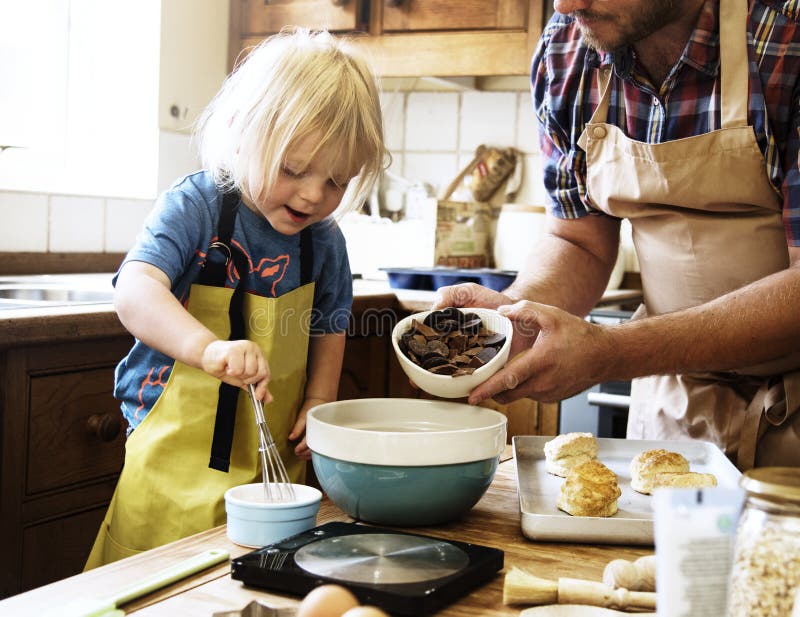 Kid Cooking Class Baking Concept Stock Image - Image of cooking ...