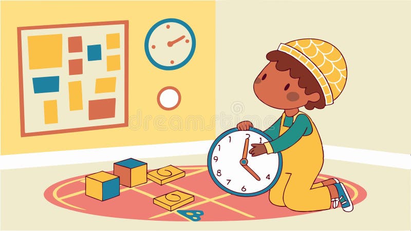 Kid Counting Clock Numbers, Classroom Math, Number Learn, Time Skill ...