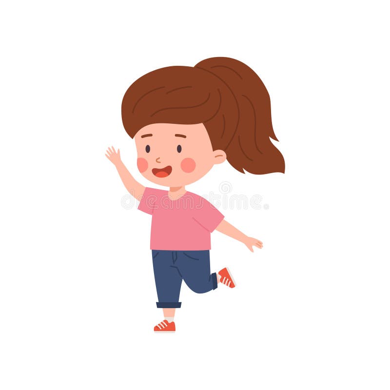 Kid Counting To Five, Vector Cute Preschool Boy Showing 5 Fingers ...