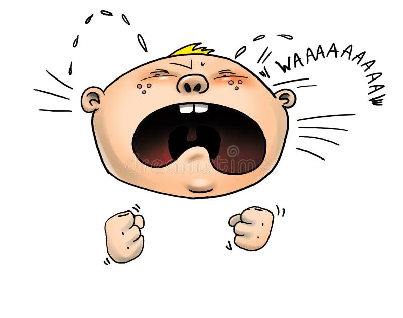 Kid Crying stock illustration. Illustration of nagging - 7832814