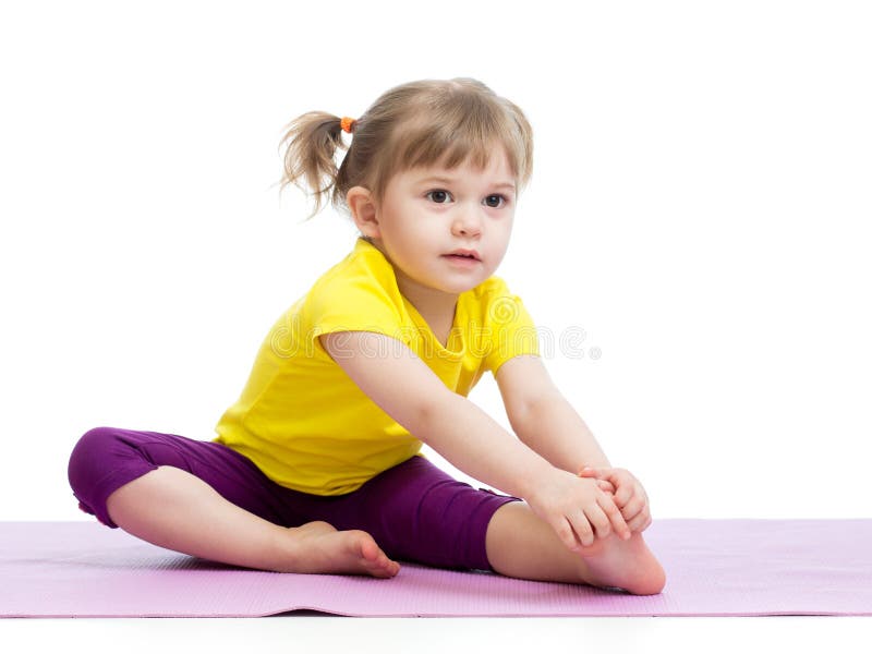 Kid Doing Fitness Exercises Stock Photo - Image of shot, healthy: 39980126