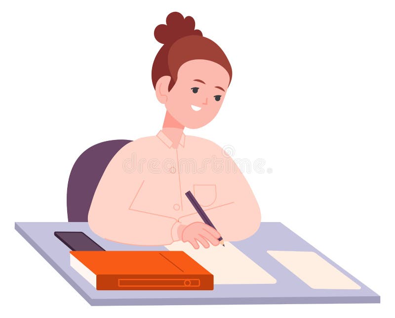 Children Doing Homework School Stock Illustrations – 454 Children Doing ...