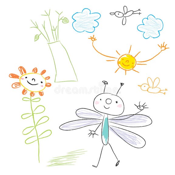 Kid Drawing Elements Stock Illustrations – 19,855 Kid Drawing Elements ...
