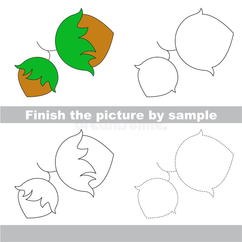 Green Leaf Drawing Worksheet Stock Illustrations – 330 Green Leaf ...