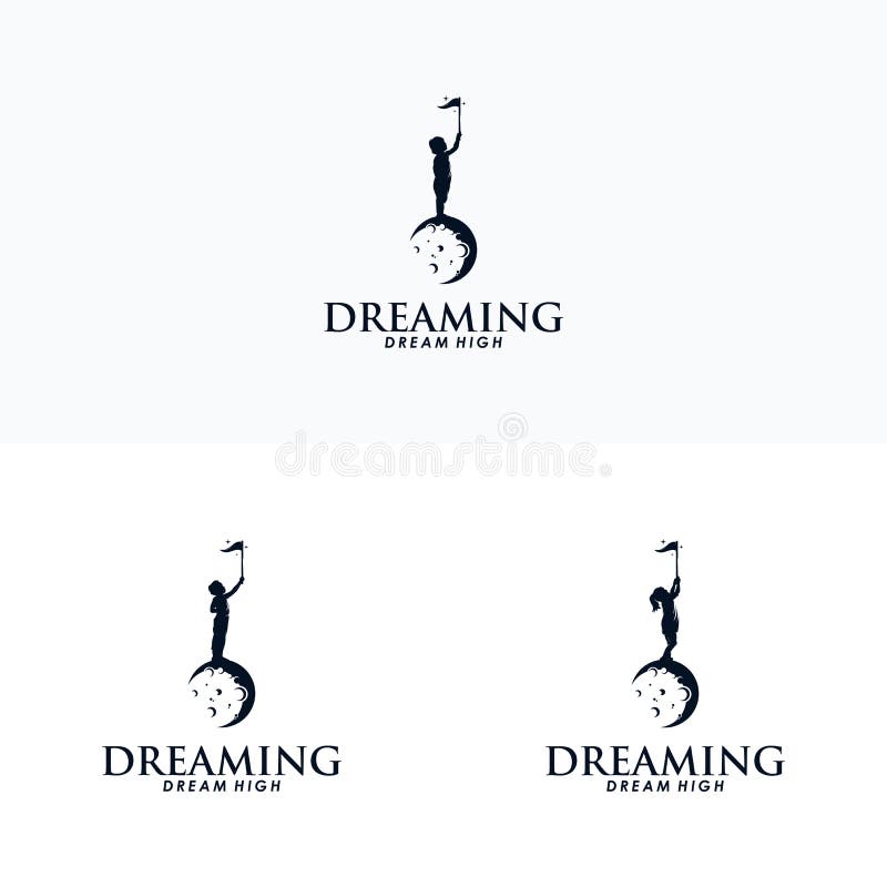 Kids Dream Logo Design Template with White Background Stock Vector ...