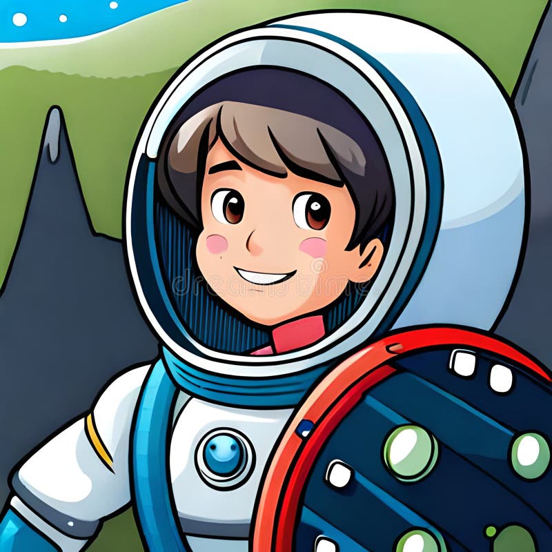 The Little Astronauts - Theme Based Graffiti Stock Illustration - Illustration of research ...