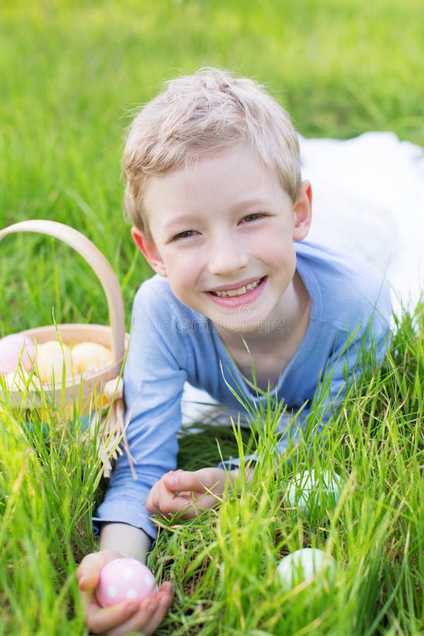 Kid at easter time stock image. Image of cheerful, lifestyle - 67931431