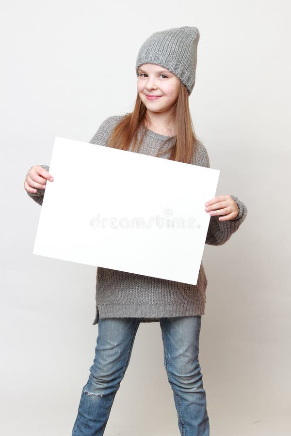 Kid and blank stock image. Image of cheerful, joyful - 52225813